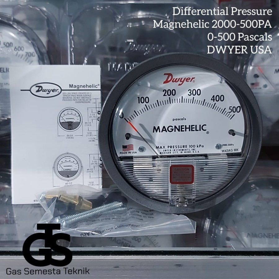 Jual DWYER MAGNEHELIC 2000-500PA | DIFFERENTIAL PRESSURE GAGES 0-500 PASCAL | Shopee Indonesia