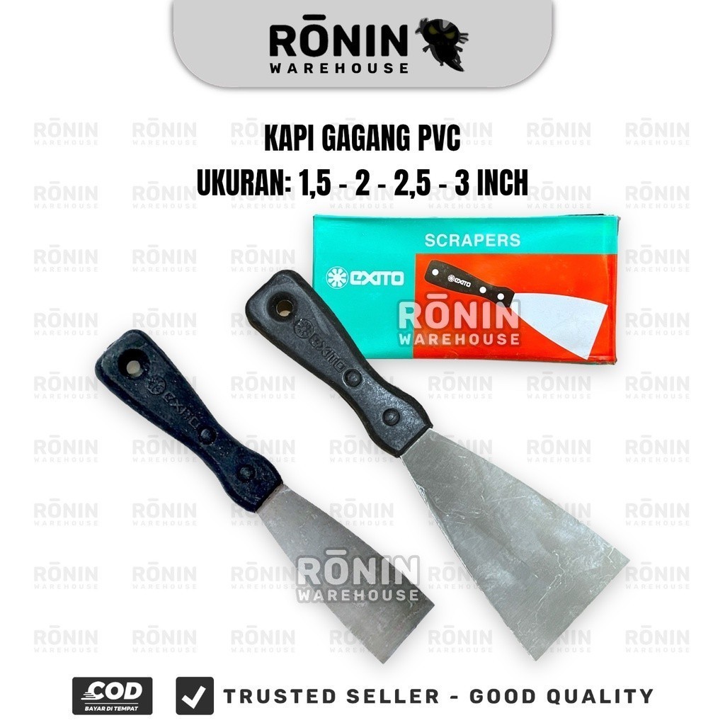 Jual [12 pcs] EXITO Kapi 1 1/2 2 2 1/2 3 " inch Kape Cat Pisau Dempul ...