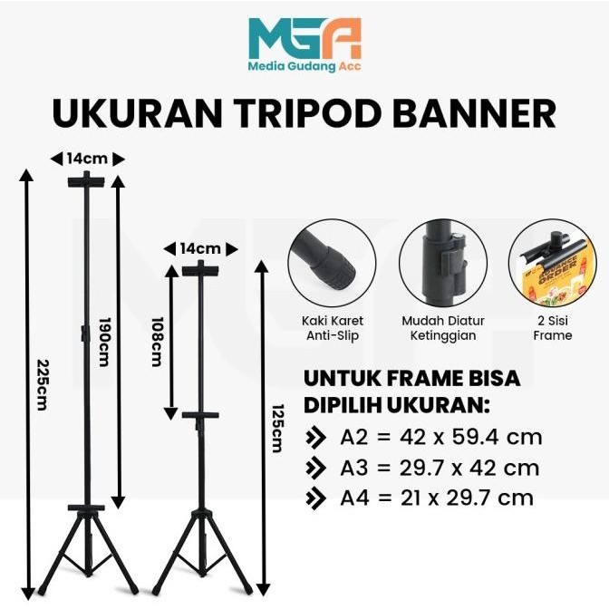 Jual TRIPOD BANNER / STAND DISPLAY / TIANG IKLAN BARCODE DISPLAY ...