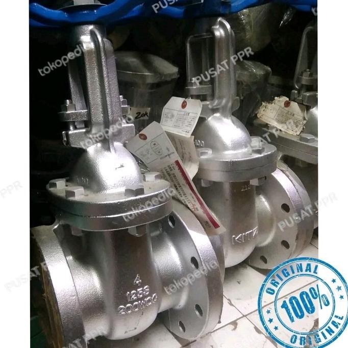 Jual Gate Valve Kitz 4 inch fcl clas 125s 200wog 16k Original Kitz japan | Shopee Indonesia
