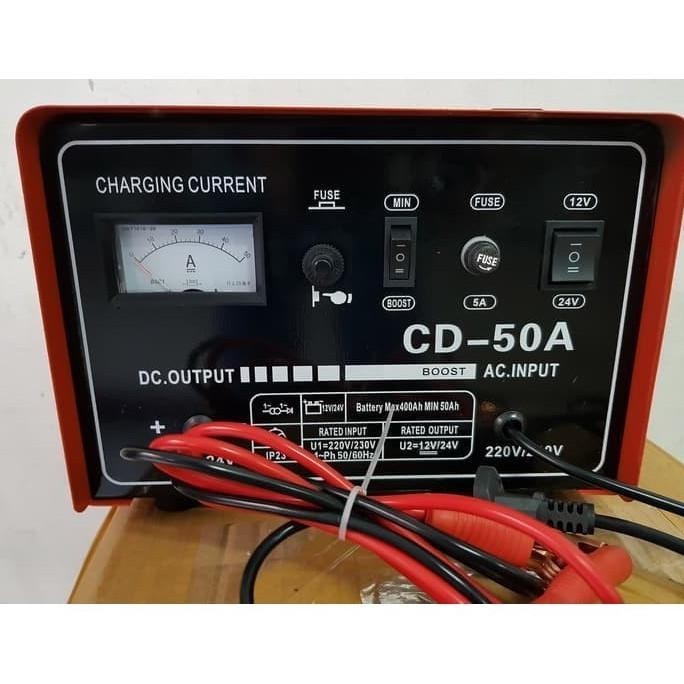 Jual CAS AKI CHARGER AKI 50A AMPERE AMPER ACCU 12V & 24V BATERAI MOBIL ...