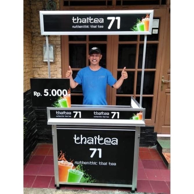 Jual Booth Portable Medium - Meja Lipat Untuk Berjualan Thai Tea Produk ...