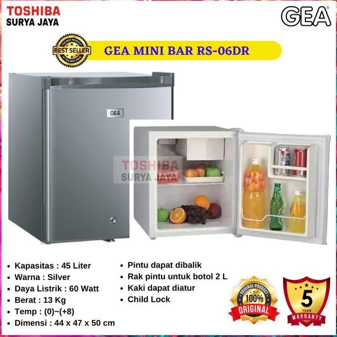 Jual Kulkas Portable Gea Mini Bar Rs-06Dr 2 Kualitas Premium | Shopee ...