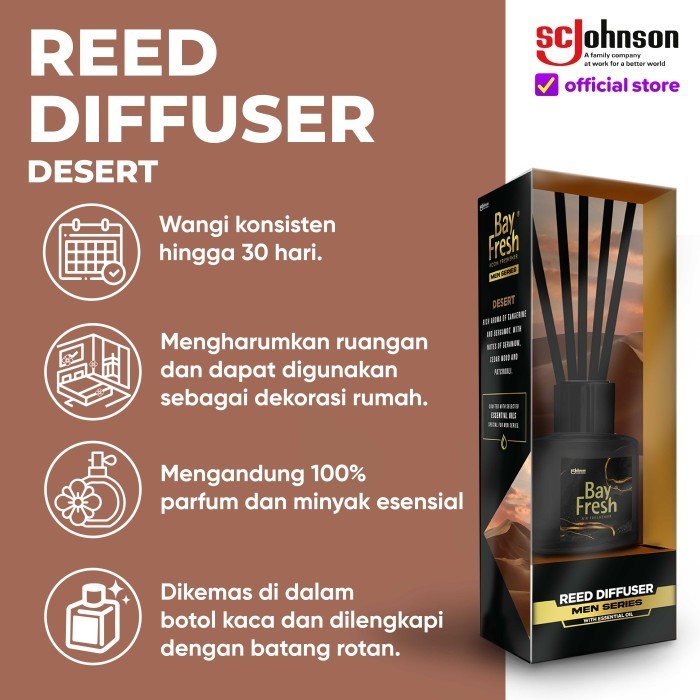 Jual Bayfresh Reed Diffuser Men Series Pengharum Ruangan - Desert ...