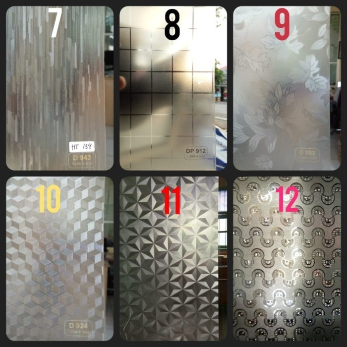 Jual Stiker Kaca Motif Sticker Kaca 1 Roll 50 Meter | Shopee Indonesia