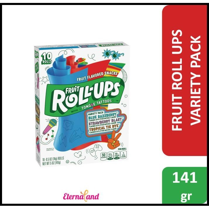 Jual Fruit Roll-Ups Variety Pack - Permen Aneka Rasa | Shopee Indonesia