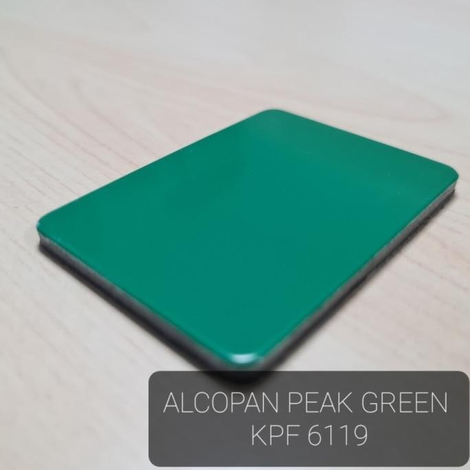 Jual ACP aluminium composite panel Alcopan Peak Green PE 4mm | Shopee ...