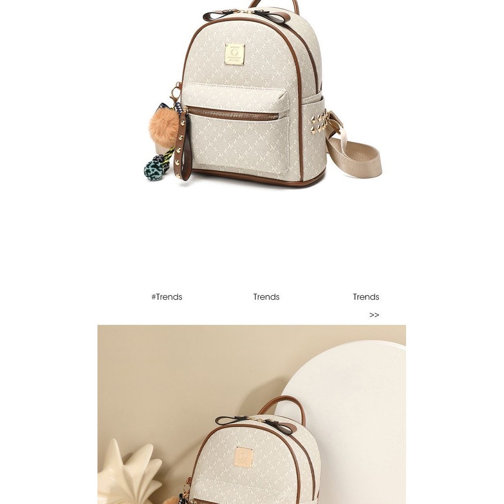 Jual Tas Ransel Kecil Wanita Baru Fashion Korea Kulit Lembut Tas ...