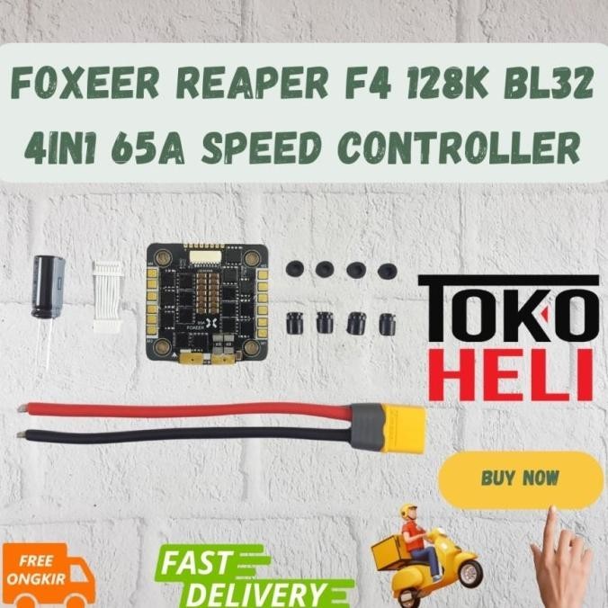 Jual Foxeer Reaper F4 128K BL32 4IN1 65A Speed Controller ESC | Shopee Indonesia