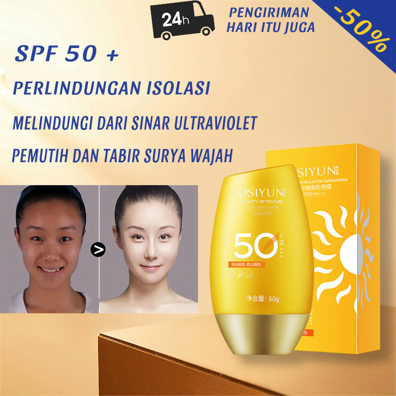 Jual sunblock Tabir Surya wajah Krim tabir surya spektrum luas SPF 50 ...