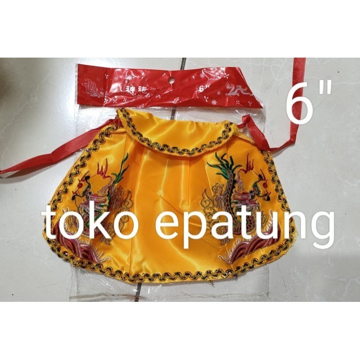 Jual Fran Jubah Rupang / Baju Patung - Naga - Bordir - 6 Inch - Kuning ...