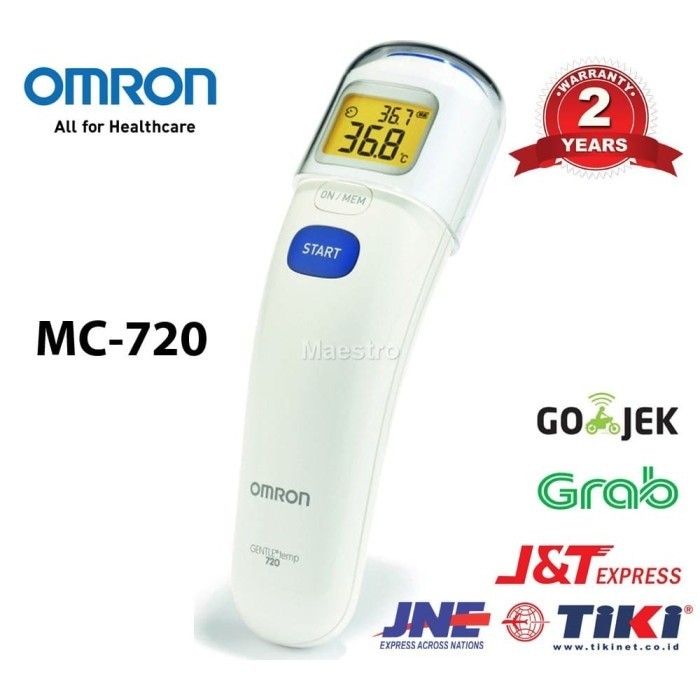 Jual Omron Mc-720 Termometer Bayi Dahi Digital Forehead Thermometer Mc720 | Shopee Indonesia