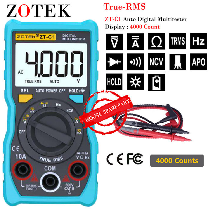 Jual NEW SERIES ZOTEK ZT-C1 AVOMETER DIGITAL MULTITESTER DIGITAL ...