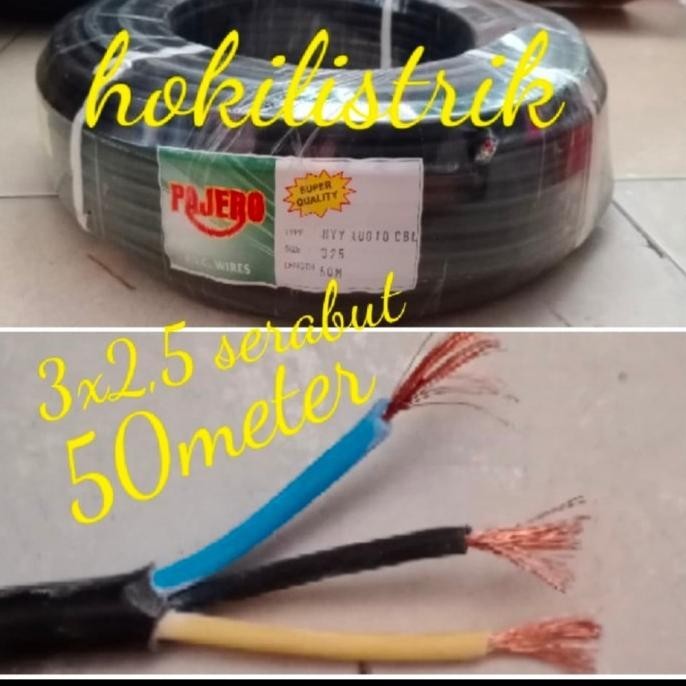 Jual KABEL LISTRIK KABEL LAS SERABUT TEBAL NYY HYO 3X2.5 50M PAJERO ...