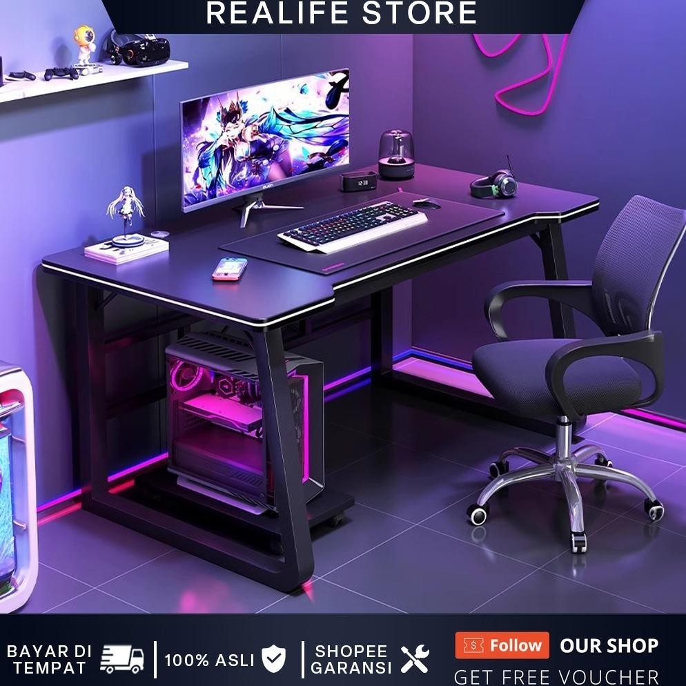 Jual Realife Meja Gaming Meja Komputer Meja Kerja Meja PC Meja Belajar ...