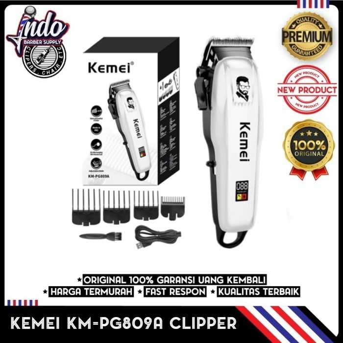 Jual Hair Clipper Kemei KM-809A Alat Mesin Cukur Rambut Original | Shopee Indonesia