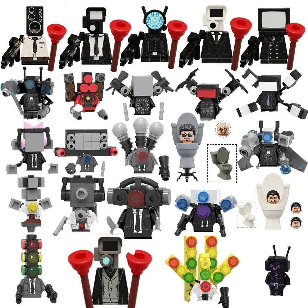 Jual Mini Skibidi Toilet Blocks Toy Anime Game Action Figures Building ...