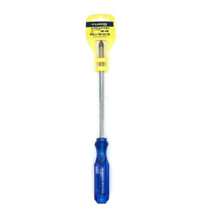Jual Jetjo Tools Obeng Plus PH2 x 150mm / Go-Thru Blue Handle 700969 ...