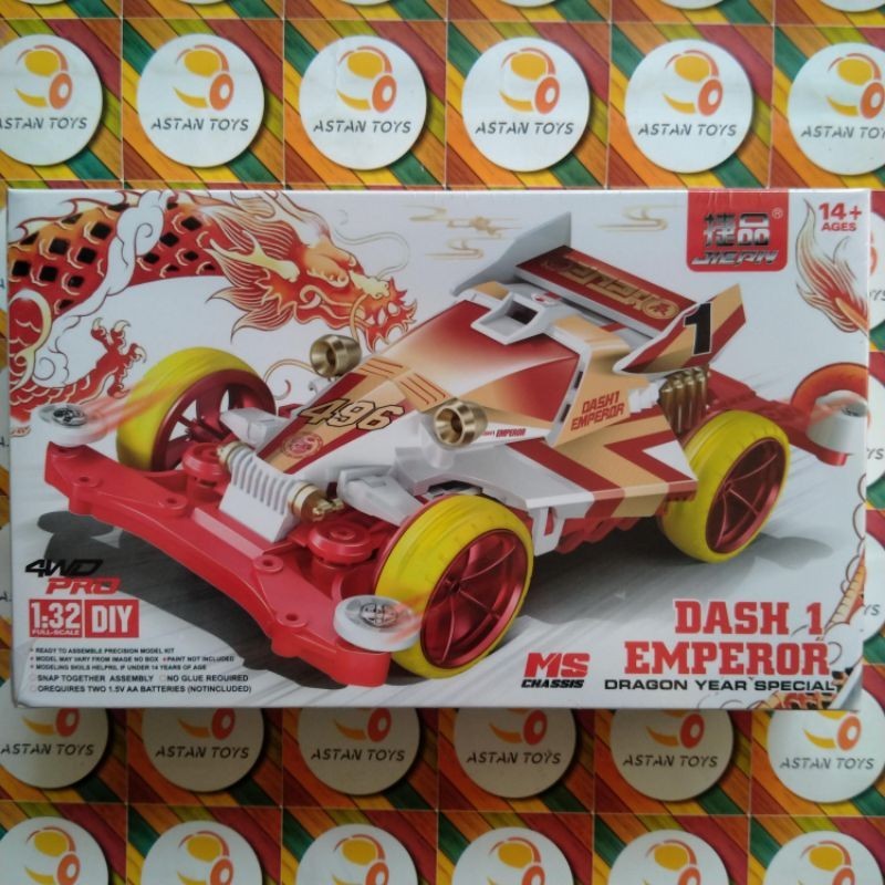 Jual Tamiya Replika Mini 4wd Jiepin Dash 1 Emperor Dragon Year Special ...