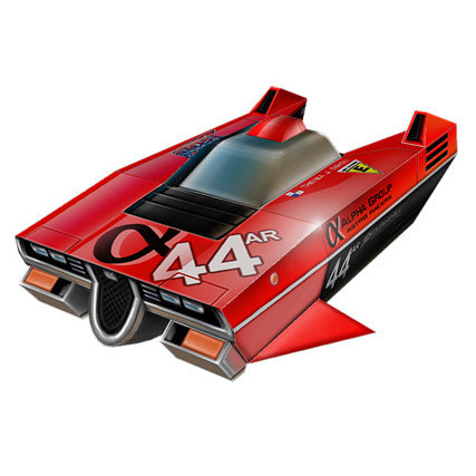 Jual diy papercraft pola kertas astro racer alpha plus zenyang22 ...