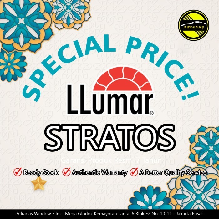 Jual SPECIAL - Kaca Film Llumar Stratos Series Premium Window Film ...