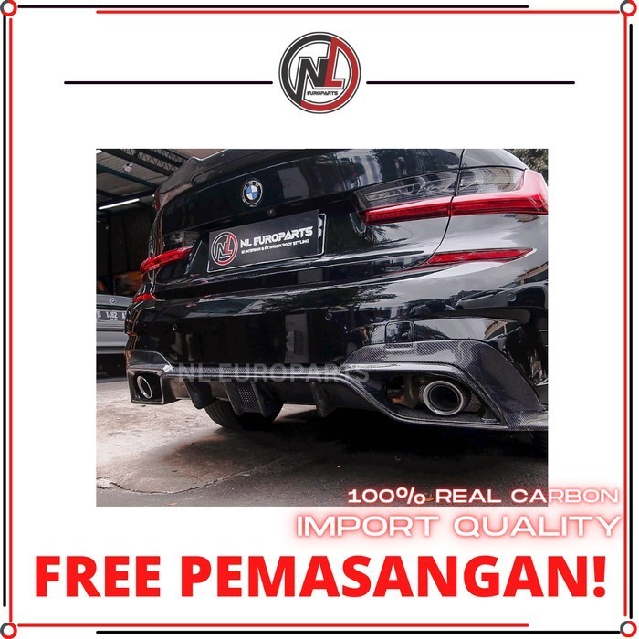 Jual BMW G20 CARBON DIFFUSER F1 STYLE G20 330I CARBON QUAD EXIT ...