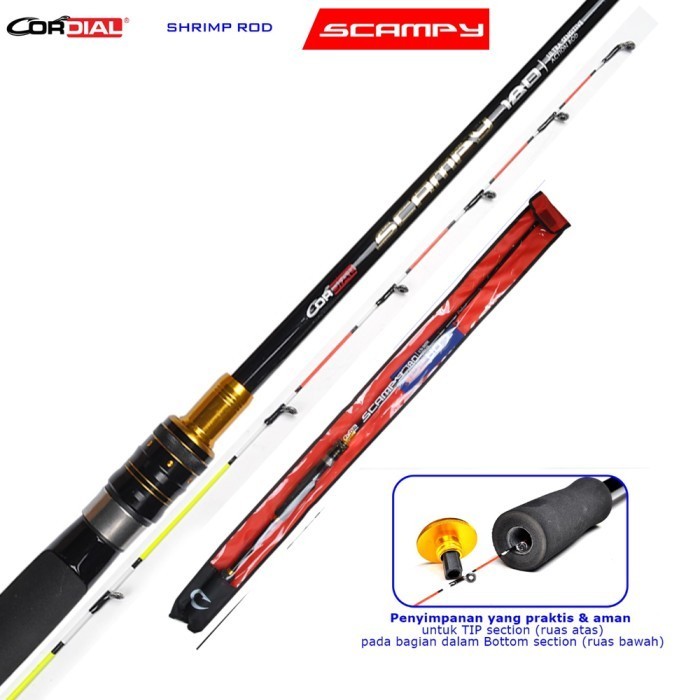 Jual JORAN PANCING UDANG CORDIAL SCAMPY SHRIMP ROD PILIH UKURAN ...