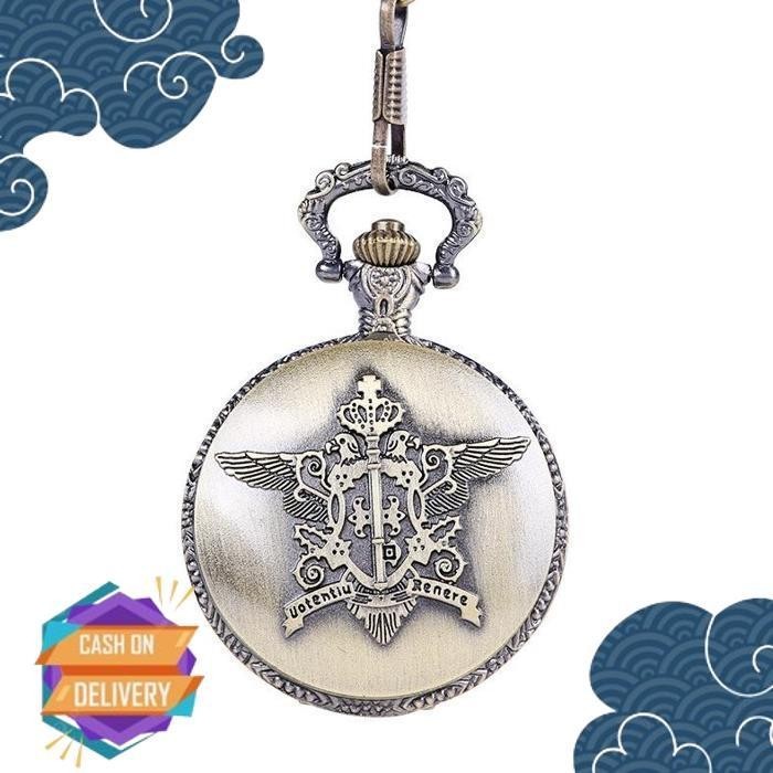 Jual Sbpw Sebastian Michaelis Black Butler Pocket Watch Anime Jam Saku ...
