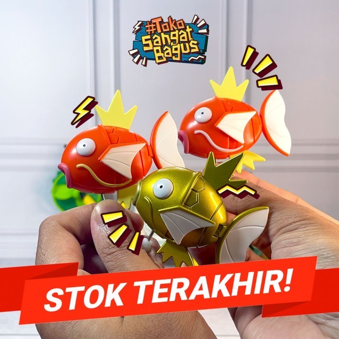 Jual Ready Mainan Magikarp Haneru Figure Gacha Original Pokemon Center ...