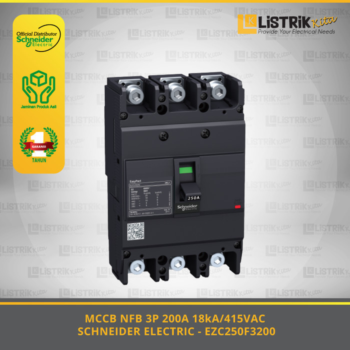 Jual Harga!! MCCB SCHNEIDER EZC250F 3P 200A 18kA - EZC250F3200 | Shopee ...