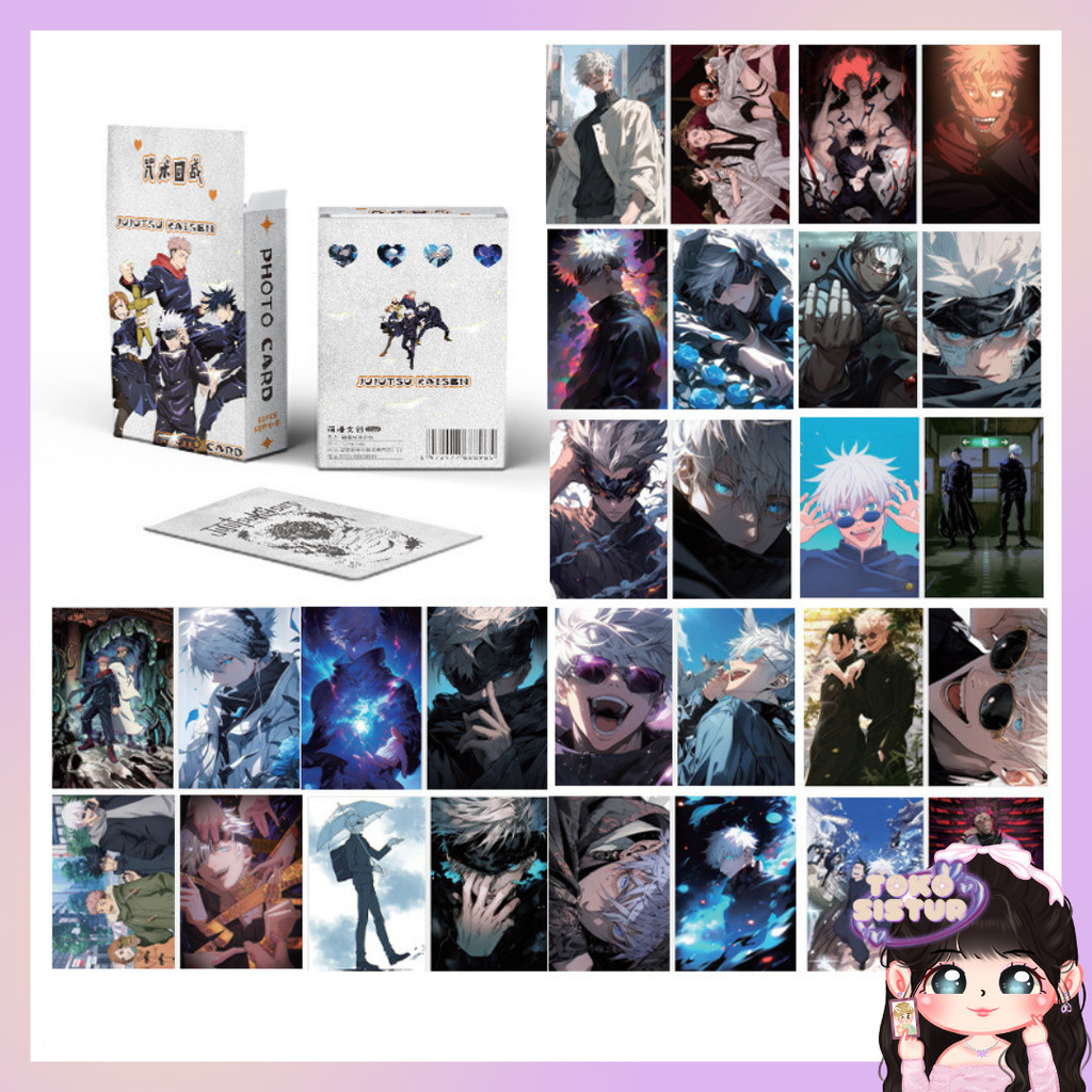Jual [TS] JUJUTSU KAISEN HOLOGRAM PHOTOCARD LOMO CARD ANIME 2 SISI ISI ...