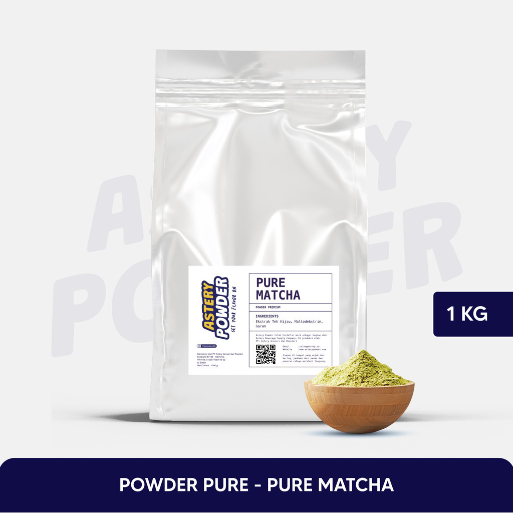 Jual 100% PURE MATCHA 1 KG ASTERY POWDER / POWDER DRINK MATCHA BUBUK ...