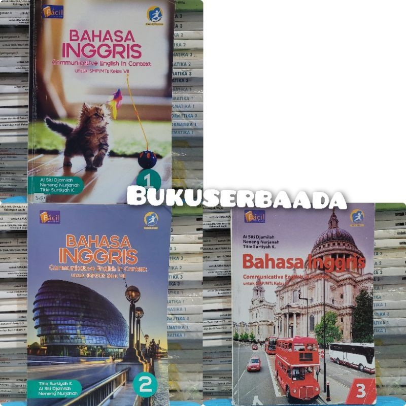 Jual BUKU BEKAS BAHASA INGGRIS 1/2/3 SMP K13 REVISI FACIL | Shopee Indonesia
