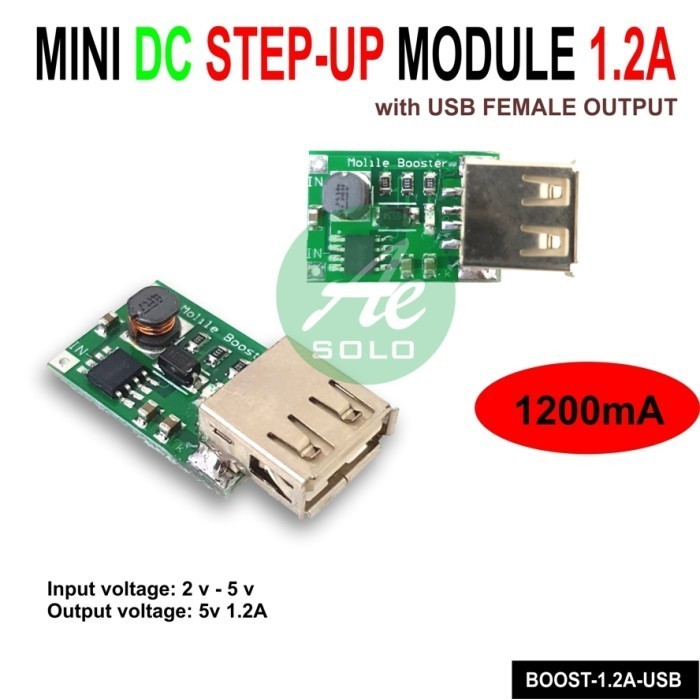 Jual Produk Terbaik] DC STEP-UP BOOST MODULE 1.2A 1200mA with USB ...