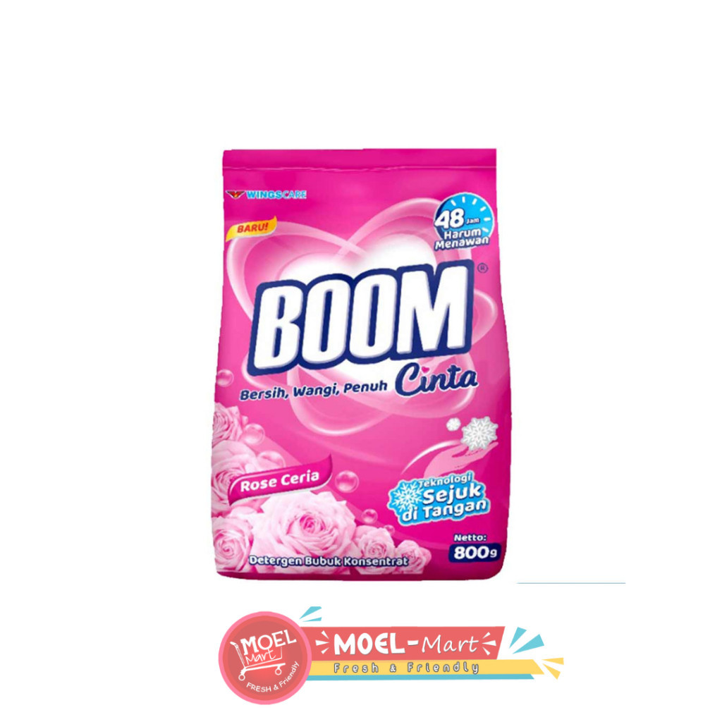 Jual BOOM CINTA DETERGENT ROSE 800GR | Shopee Indonesia
