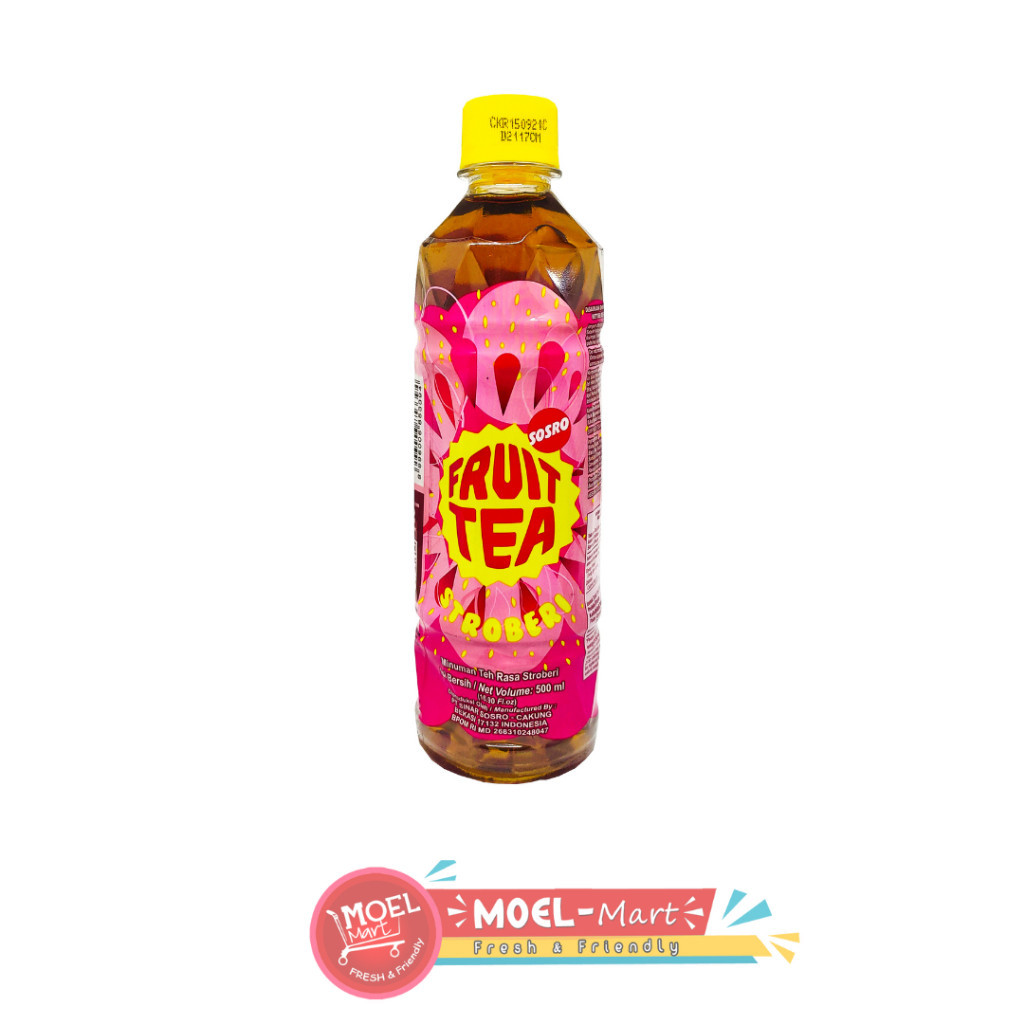 Jual SOSRO Fruit Tea Strawberry 500ml | Shopee Indonesia