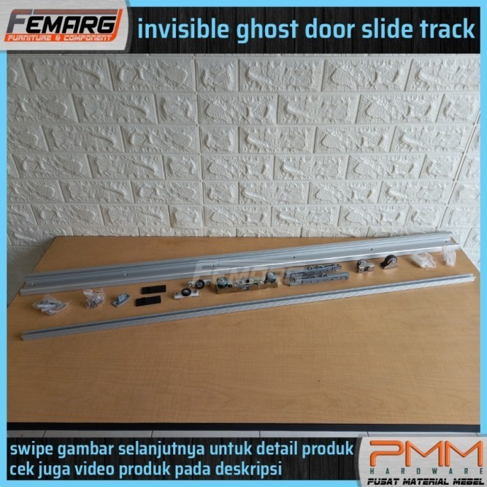 Jual Ready Rel Sliding Ghost Door Track Femarg Tersembunyi Slowmotion ...