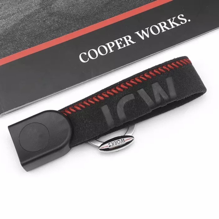 Jual Mini Jcw John Cooper Works Key Ring Alcantara Gantungan Kunci Ori ...
