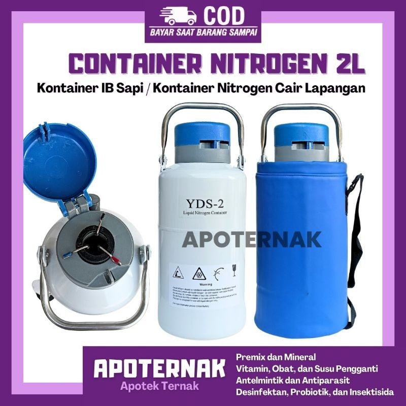 Jual CONTAINER NITROGEN 2 LITER YDS - Kontainer IB Sapi Kontainer Nitrogen Cair Untuk Lapangan ...