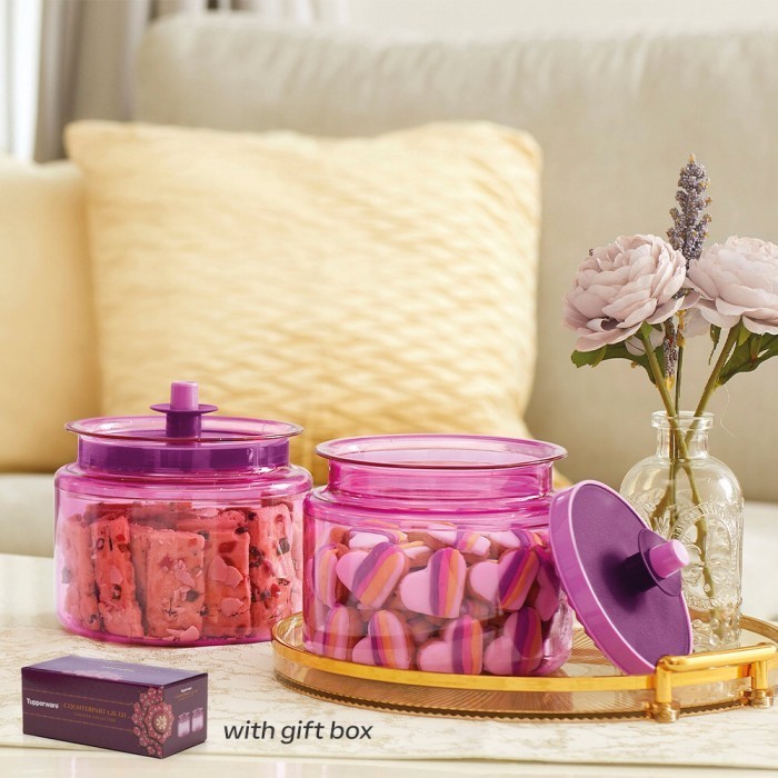 Jual Tupperware counterpart 1,2 ltr toples cristal 2pcs | Shopee Indonesia