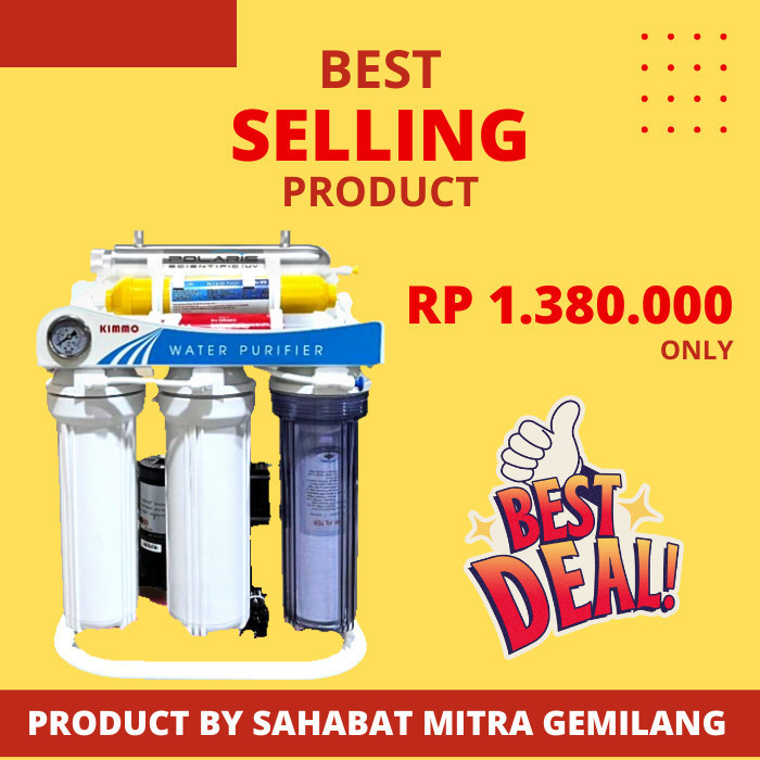 Jual Mesin Filter Air Minum Reverse Osmosis KIMMO 100GPD 8 STEP + UV ...