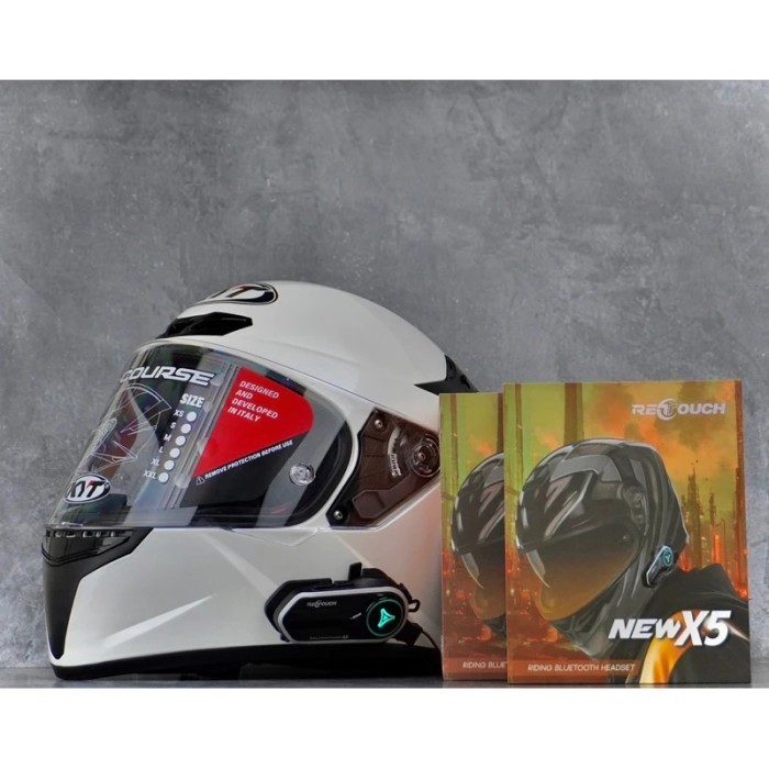 Jual Intercom Retouch Retouch X5 Original Headset Bluetooth Helm ...