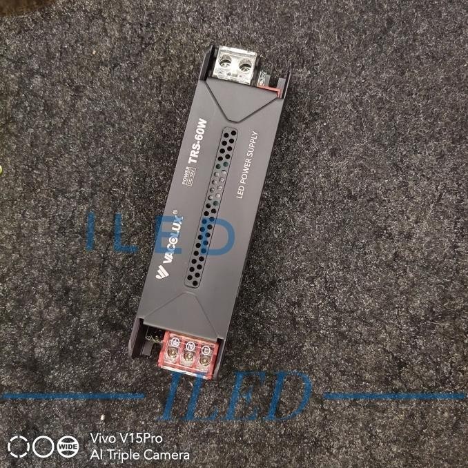 Jual Trafo LED Strip 5A 12v Vacolux Konektor Travo Kecil Slim AC DC 60w ...
