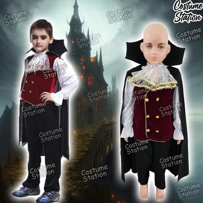 Jual Kostum Dracula / Costume Vampire Ghost Hantu Halloween anak ...