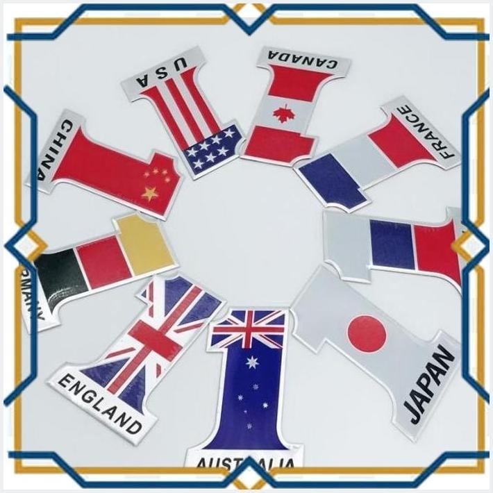 Jual [FCI] EMBLEM 3D LOGO BENDERA NEGARA ENGLAND GERMANY JAPAN ITALY ...