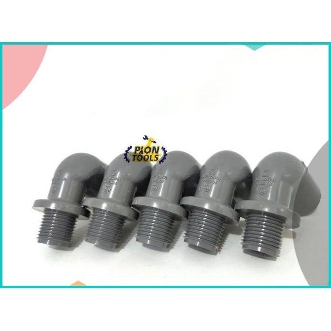Jual SCG KNIE DRAT LUAR 1/2" AW Elbow knee PVC Keni Valve Elbow 1/2 ...