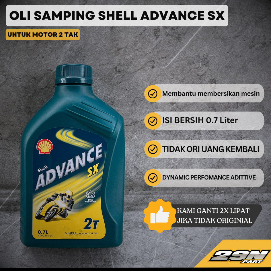 Jual OLI SAMPING 2T 2 TAK SHELL ADVANCE SX 700 ML MURAH & ORIGINAL ...