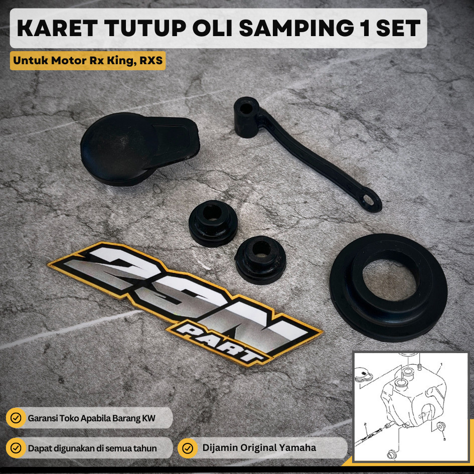 Jual 1 SET KARET BOTOL TABUNG OLI SAMPING RX KING RXK RX RXS | LOKAL PART | Shopee Indonesia