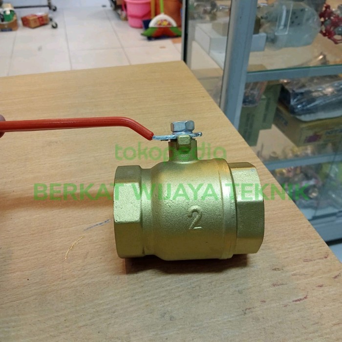 Jual Ball valve 2" kuningan ONDA stop kran onda 2" inch | Shopee Indonesia