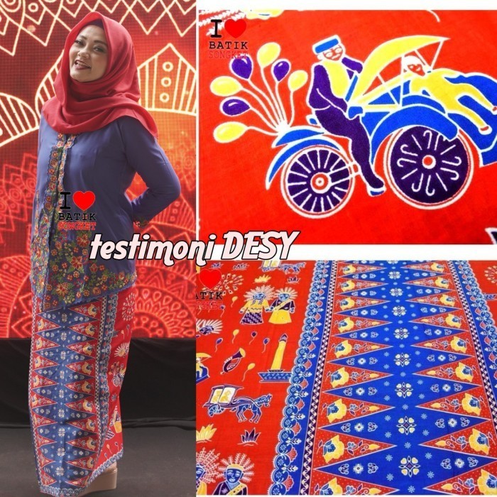 Jual Sarung Ondel Betawi Motif 4 Tumpal Pucuk Rebung Kain Batik Jakarta ...